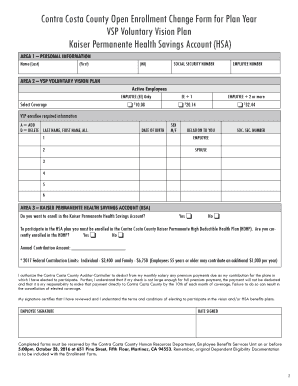 Fillable Online co contra-costa ca Contra Costa County Open Enrollment ...