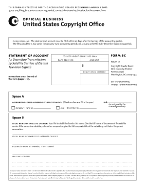 Fillable Online copyright Satellite SOA Form - US Copyright Office Fax ...