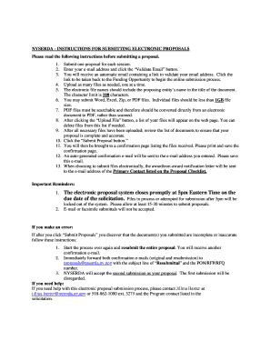Fillable Online Instructions for Electronic Proposal Submission web ...