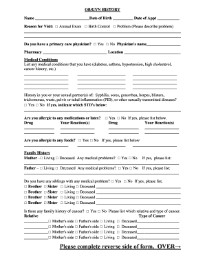 Fillable Online southernobgyn OB/GYN HISTORY - southernobgyn Fax Email ...