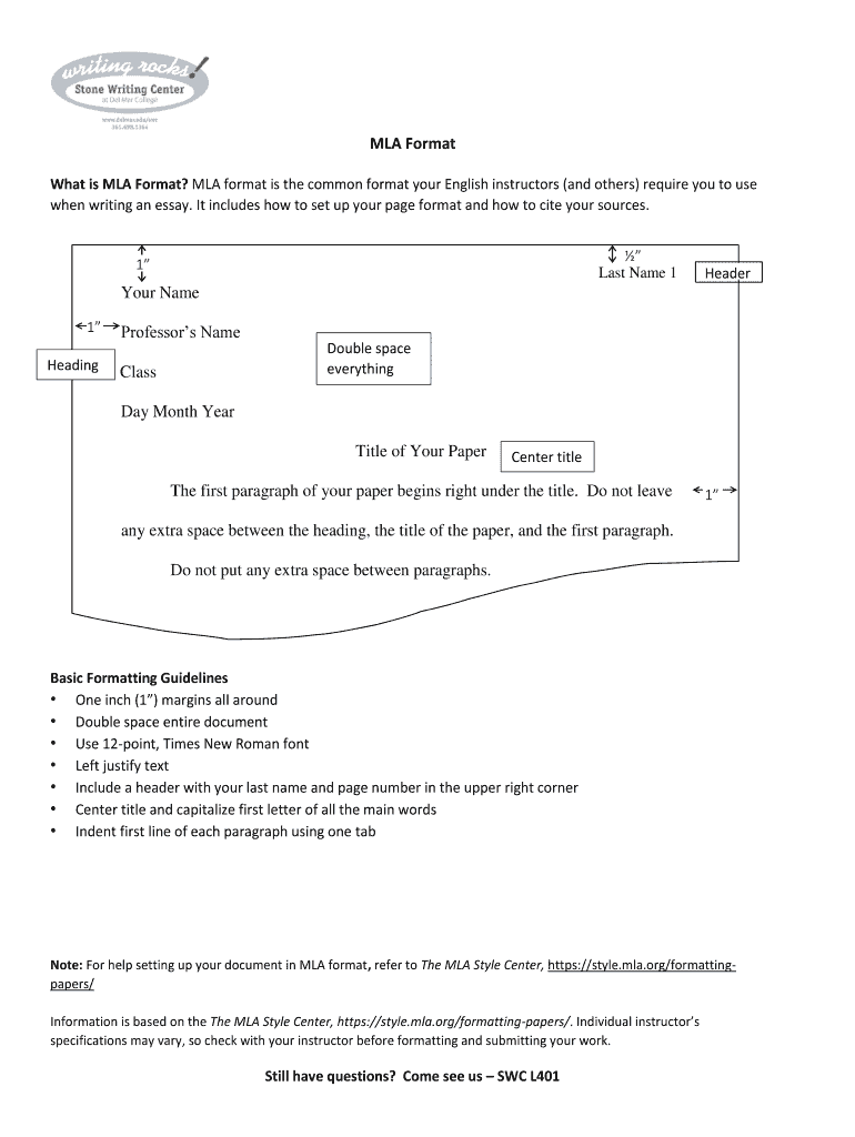 Fillable Online What is MLA Format Fax Email Print - pdfFiller
