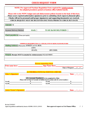 Fillable Online NOTE: Pre-Approved Purchase Requisition Form required ...