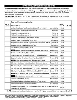 Fillable Online Payment with order is required: except local authority orders over 40, with an ...