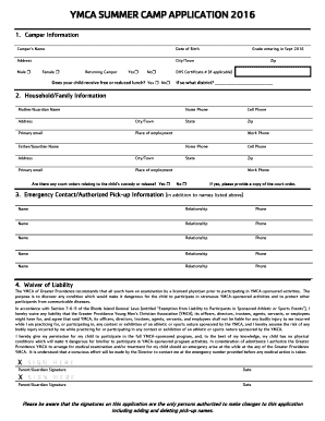 Fillable Online ymcagreaterprovidence To support our loyal YMCA members, we offer them a lower ...