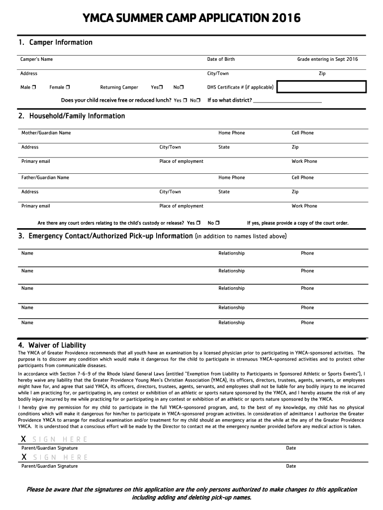 Fillable Online ymcagreaterprovidence To support our loyal YMCA members ...