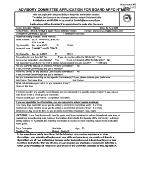 Fillable Online cms leoncountyfl Application Brandon Wienke - Leon County - cms leoncountyfl Fax ...