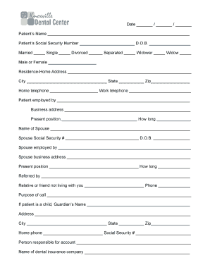 Fillable Online Patient Form.docx Fax Email Print - pdfFiller