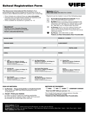 Fillable Online viff fillable PDF form - Vancouver International Film Festival Fax Email Print ...