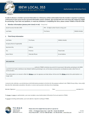 Fillable Online Authorization & Direction Form Fax Email Print - pdfFiller