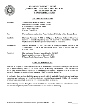 Fillable Online JUSTICE OF THE PEACE, PRECINCT #2: Fax Email Print ...