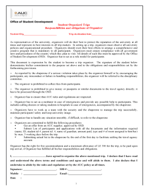 Fillable Online OSD Organizer Form.doc Fax Email Print - pdfFiller