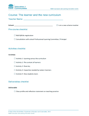 Fillable Online lrr cli det nsw edu NSW Curriculum and Learning Innovation Centre Fax Email ...