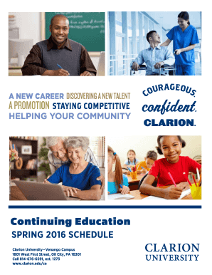 Fillable Online clarion a new career discovering a new talent - clarion ...