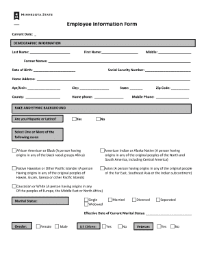 Fillable Online mnscu Current Date: Fax Email Print - pdfFiller