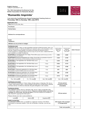 Fillable Online BARS Registration Form.docx Fax Email Print - pdfFiller
