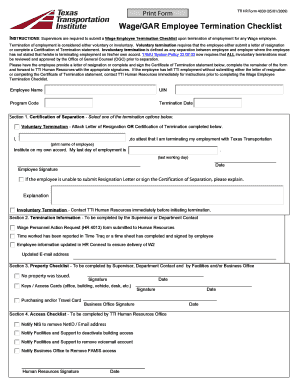 Fillable Online ttinet tamu TTI HR Form 4030 (05/01/2009) Fax Email ...