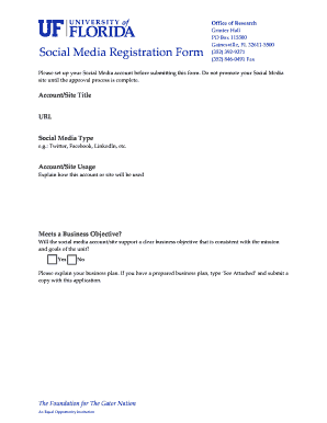 Fillable Online research ufl Grinter Hall Fax Email Print - pdfFiller