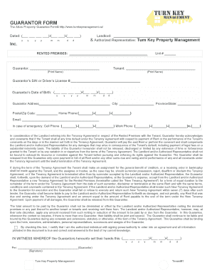Fillable Online turnkeymanagement Tenancy-Guarantee-Form.docx - turnkeymanagement Fax Email ...