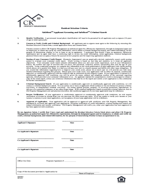 Fillable Online SafeRent screening criteria Fax Email Print - pdfFiller