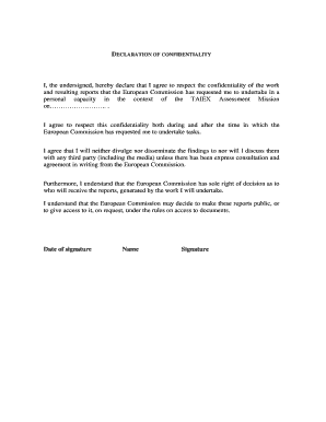 I Undersigned Declare That - Fill Online, Printable, Fillable, Blank ...