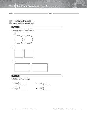 Fillable Online Unit 1 End-of-Unit Assessment Form B Fax Email Print ...