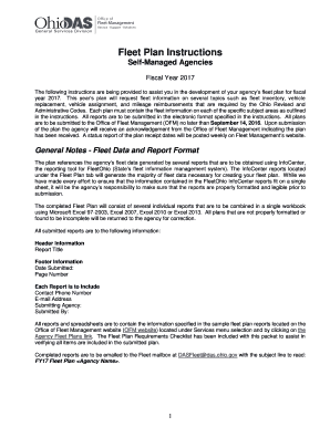 Fillable Online Fleet Plan Instructions Fax Email Print - pdfFiller