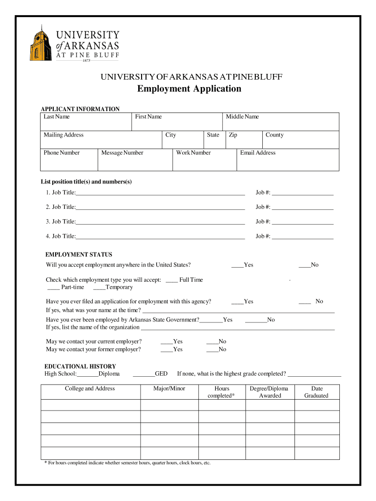 Fillable Online uapb List position title(s) and numbers(s) Fax Email Print - pdfFiller