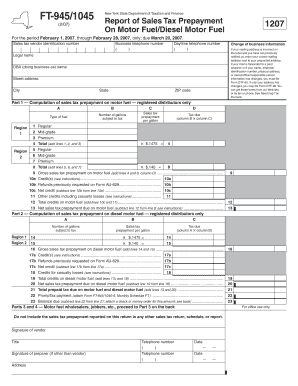 Fillable Online tax ny On Motor Fuel/Diesel Motor Fuel - tax ny Fax ...