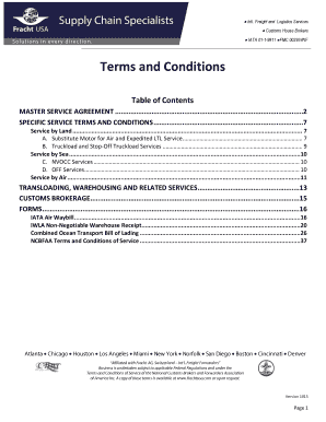 Fillable Online Freight and Logistics Services Fax Email Print - pdfFiller