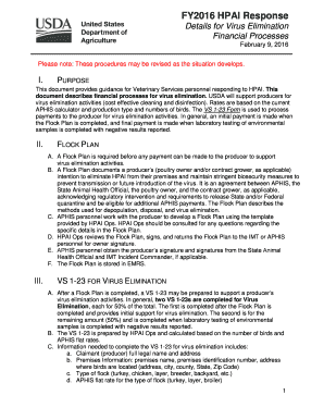 Fillable Online aphis usda FY2016 HPAI Response - aphis usda Fax Email ...
