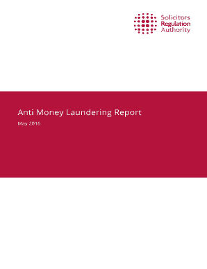 Fillable Online Anti Money Laundering Report Fax Email Print - pdfFiller
