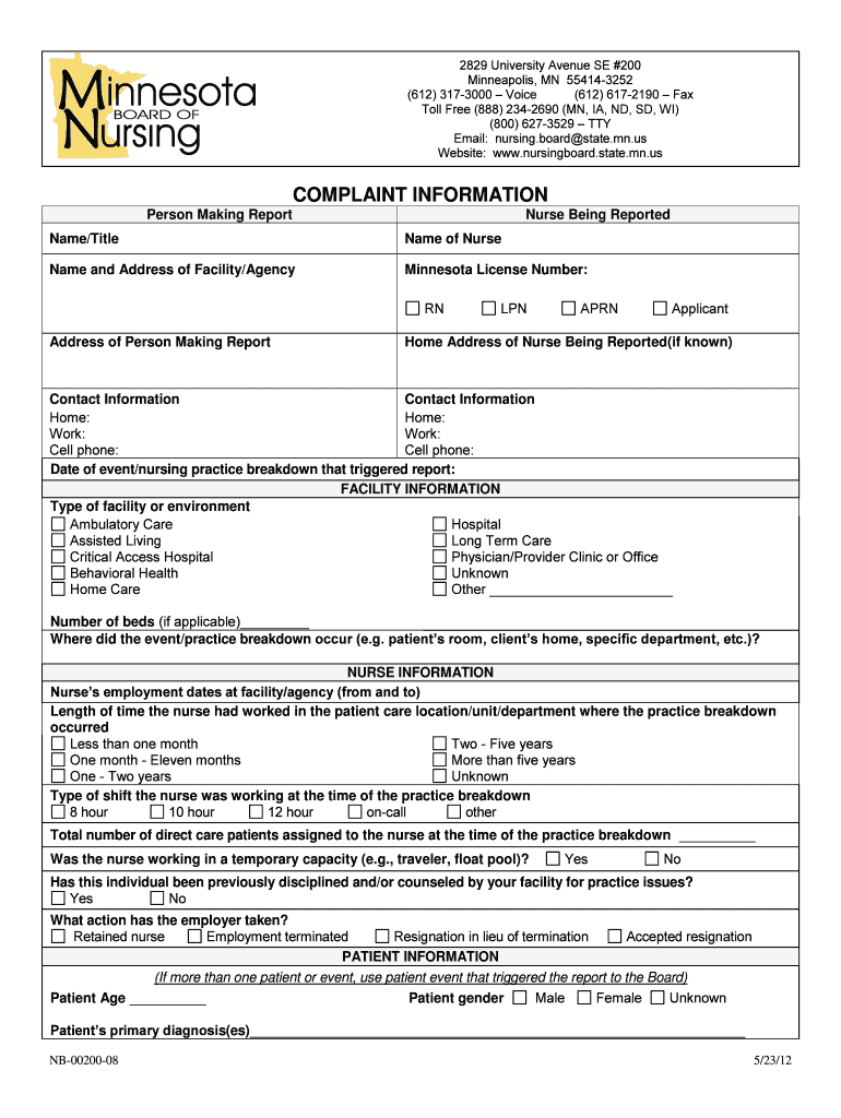 Fillable Online mn (612) 317-3000 Voice Fax Email Print - pdfFiller