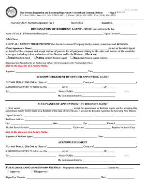 Fillable Online rld state nm AGD Stamp Fax Email Print - pdfFiller