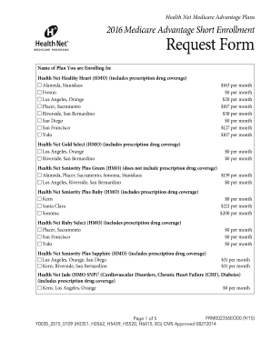 Fillable Online Request Form - Health Net Fax Email Print - pdfFiller