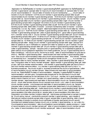 Fillable Online nvgj Church Member In Good Standing Sample Letter PDF ...