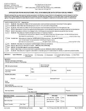 Fillable Online com ohio The Division of Liquor Control ("Division ...