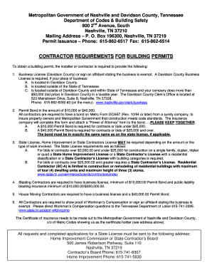 Fillable Online Metropolitan Government of Nashville and Davidson ...