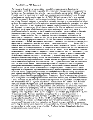 Fillable Online udto Penn Dot Forms PDF ...