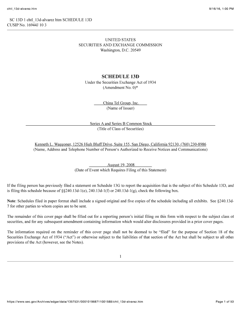 Fillable Online SCHEDULE 13D - bancexposed.com Fax Email Print - pdfFiller
