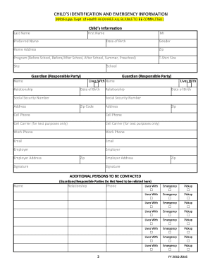 Fillable Online A c Registration Fee epartment of Health or Child s NEW ...
