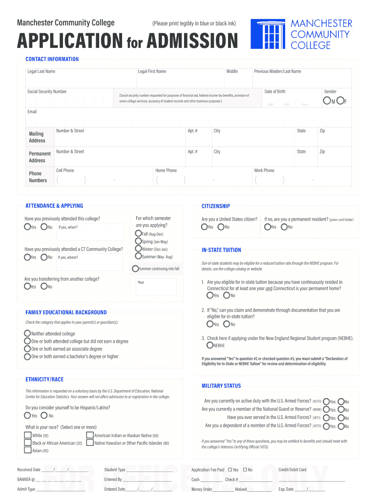 Fillable Online ADMISSION OR READMISSION Fax Email Print - pdfFiller