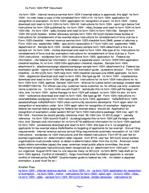 Fillable Online opij Irs Form 1024 PDF 0bac58da8bbc22d4c3d208610c4dd815 ...