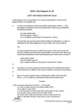 Fillable Online LEVY OF EXECUTION BY SALE Fax Email Print - pdfFiller