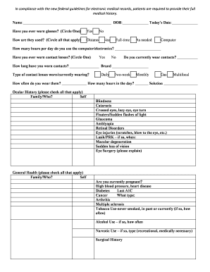 Fillable Online In compliance with the new federal guidelines for ...