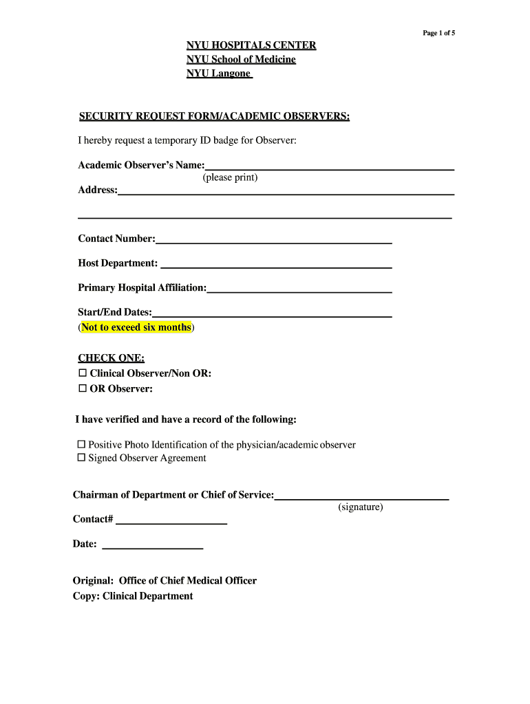 Fillable Online med nyu Academic Observers-forms-intranet1.doc Fax ...