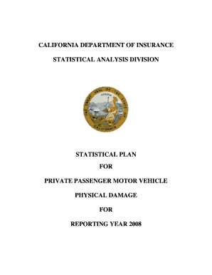Fillable Online insurance ca PRIVATE PASSENGER MOTOR VEHICLE Fax Email ...