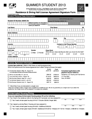 Fillable Online unr $125 DEPOSIT & FULL PAYMENT DUE WITH THIS FORM ...