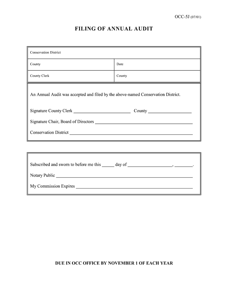 Fillable Online Filing of Annual Audit Fax Email Print - pdfFiller