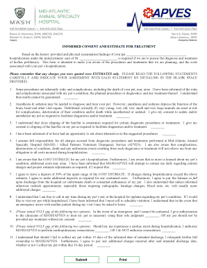 Fillable Online Informed Consent and Estimate Form.doc Fax Email Print ...