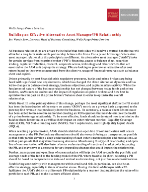 Fillable Online Building an Effective Alternative Asset Manager/PB ...